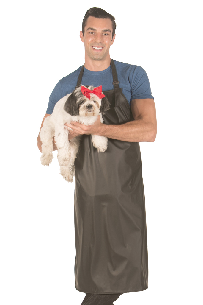 Ladybird Waterproof Dog Bathers Apron with Paw Prints