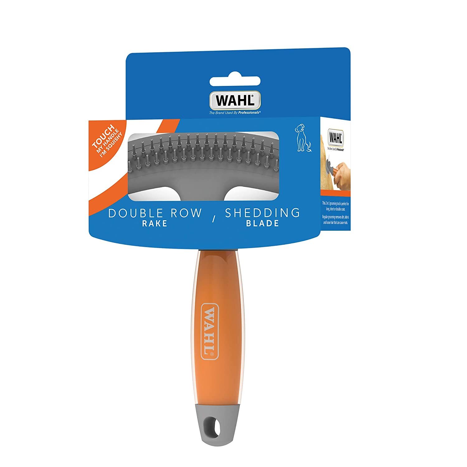 Wahl Double Sided Double Row Shedding and Deshed Rake with Shedding ...